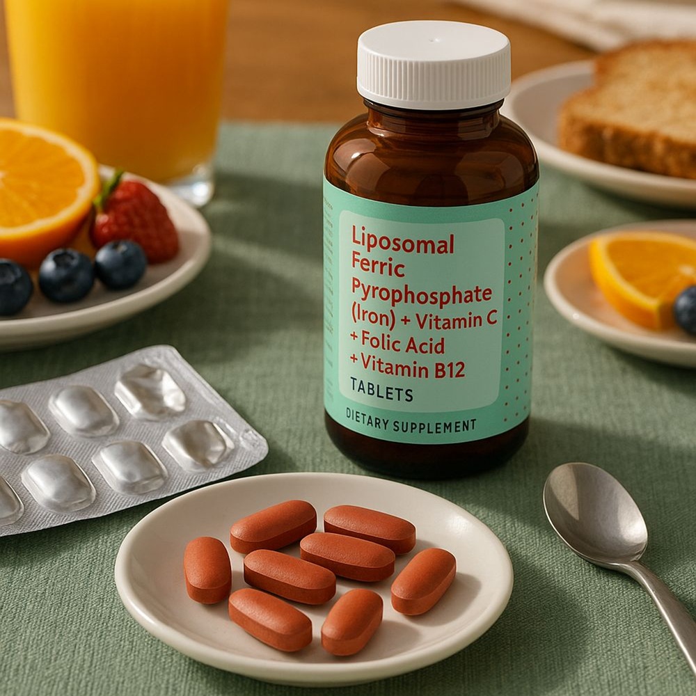 Liposomal Ferric Pyrophosphate equivalent to Elemental Iron 30 mg with ...